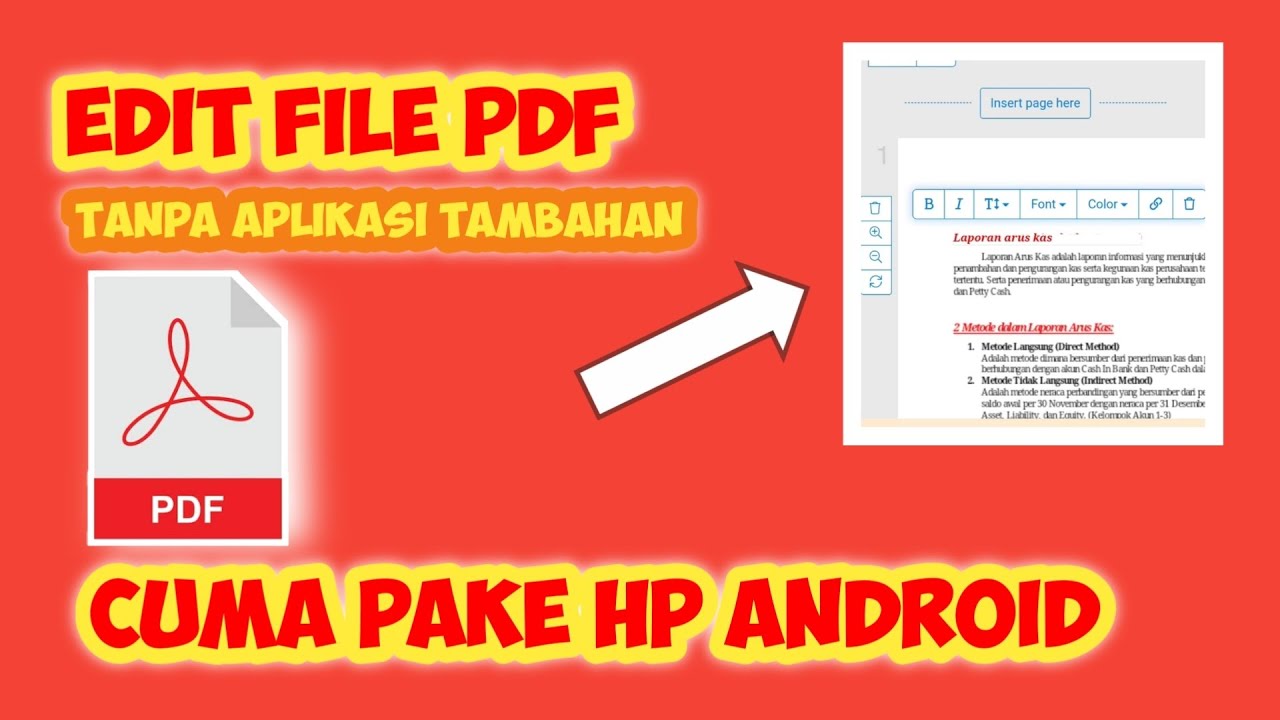 Cara Edit File pdf Tanpa Aplikasi Tambahan | Cuma Pakai HP - YouTube