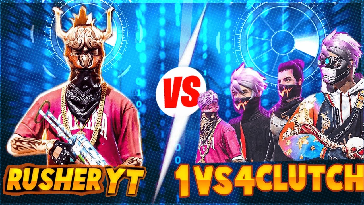1VS 4 INTENSE MATCH EVER 😱 1 TAP MASTER👽 - YouTube
