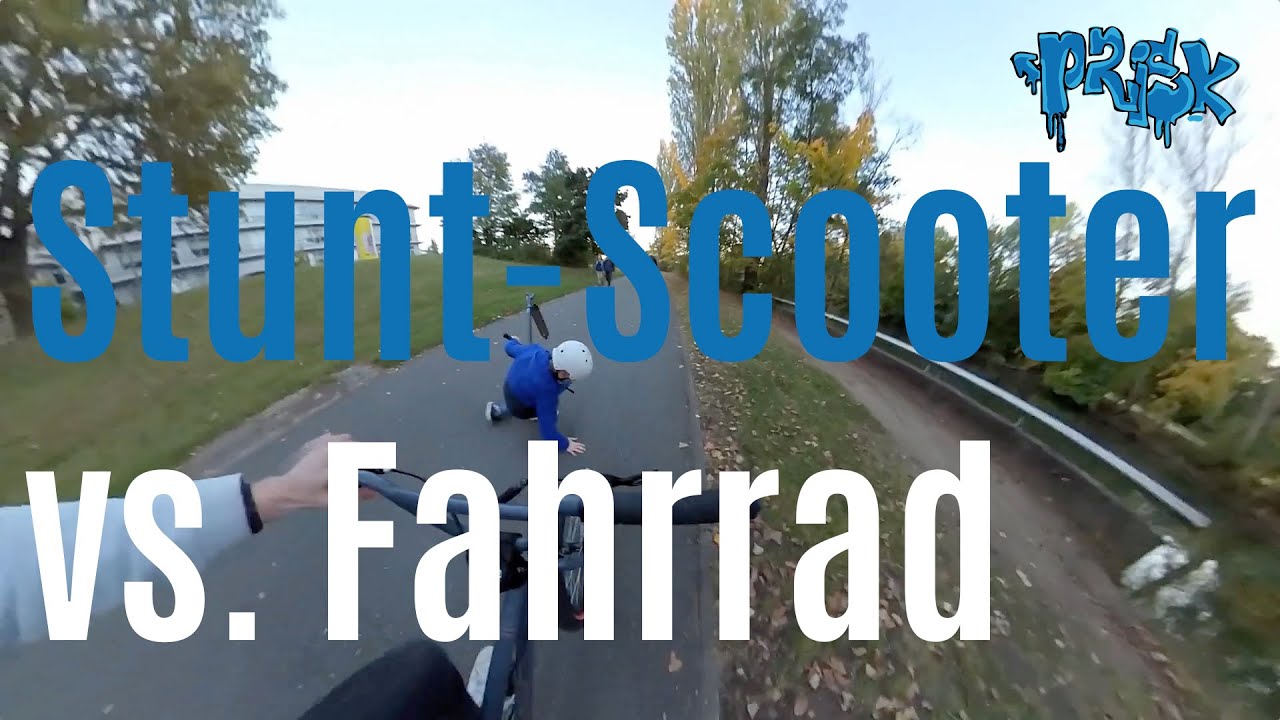 Stunt-Scooter Crash | Fail | Fahrrad vs. Scooter - YouTube