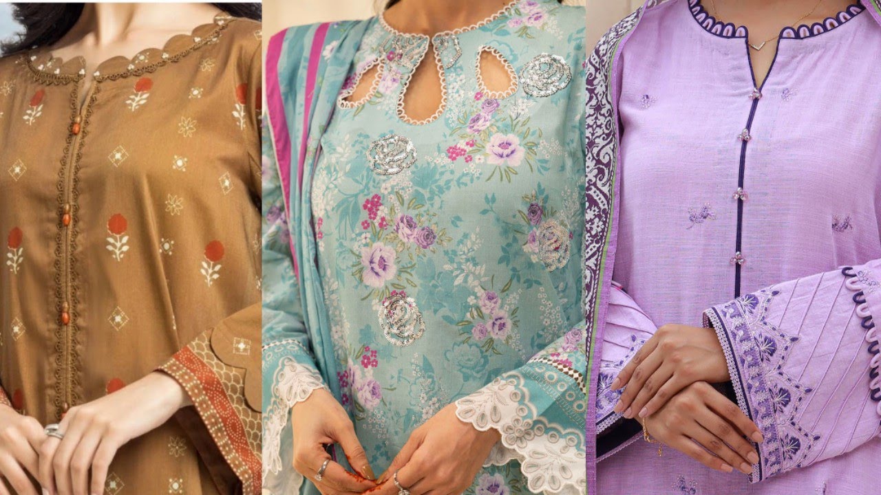 Gole Galy ky Design For Summer&Eid/New Neck Designs 2025/Galy ky Design ...