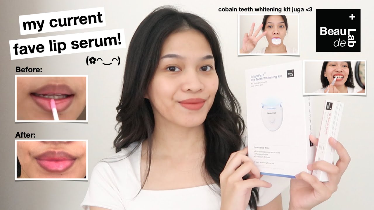 BEAUDELAB TEETH WHITENING KIT AND LIP SERUM REVIEW Ratu Adellya - YouTube