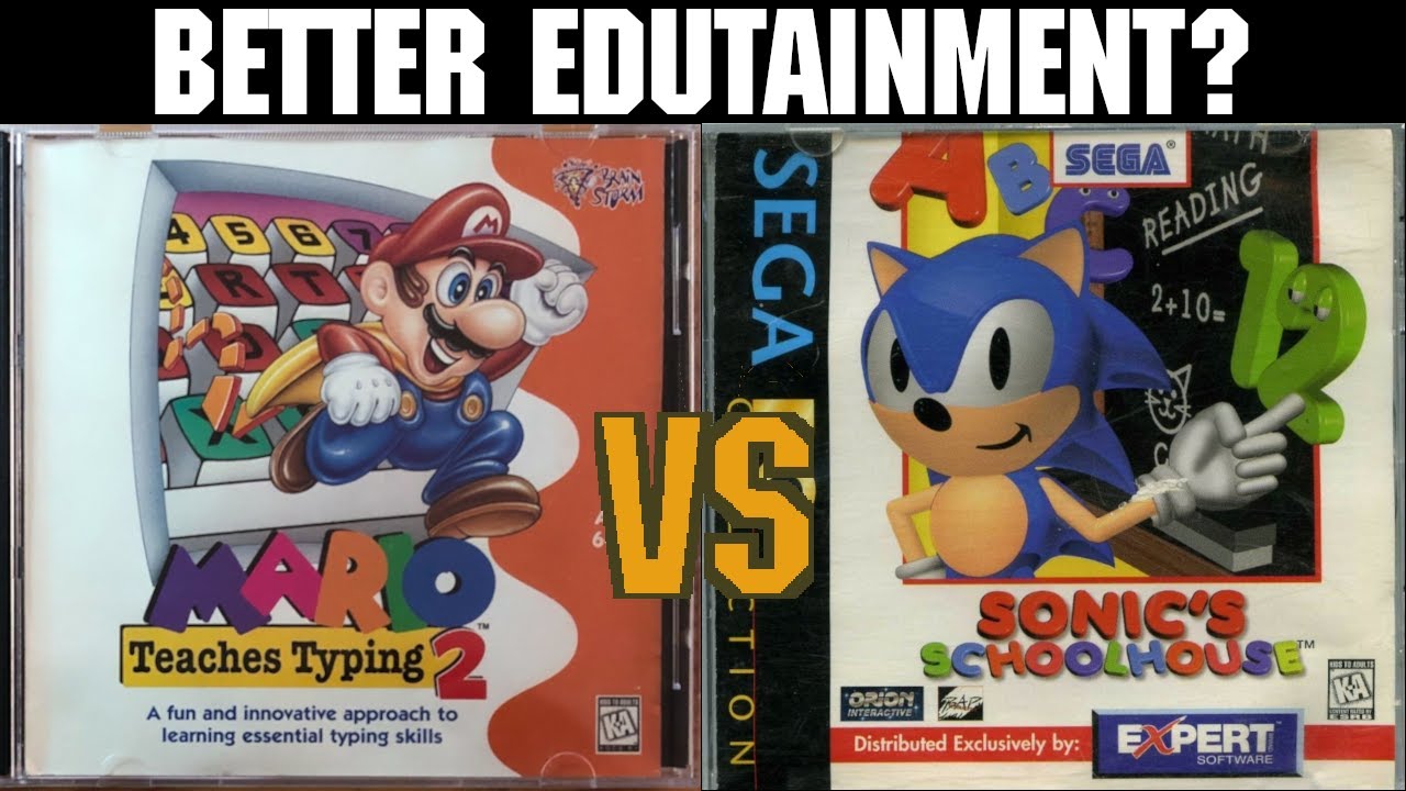 Mario Teaches Typing 2 vs. Sonic's Schoolhouse - Retro Pickups - YouTube