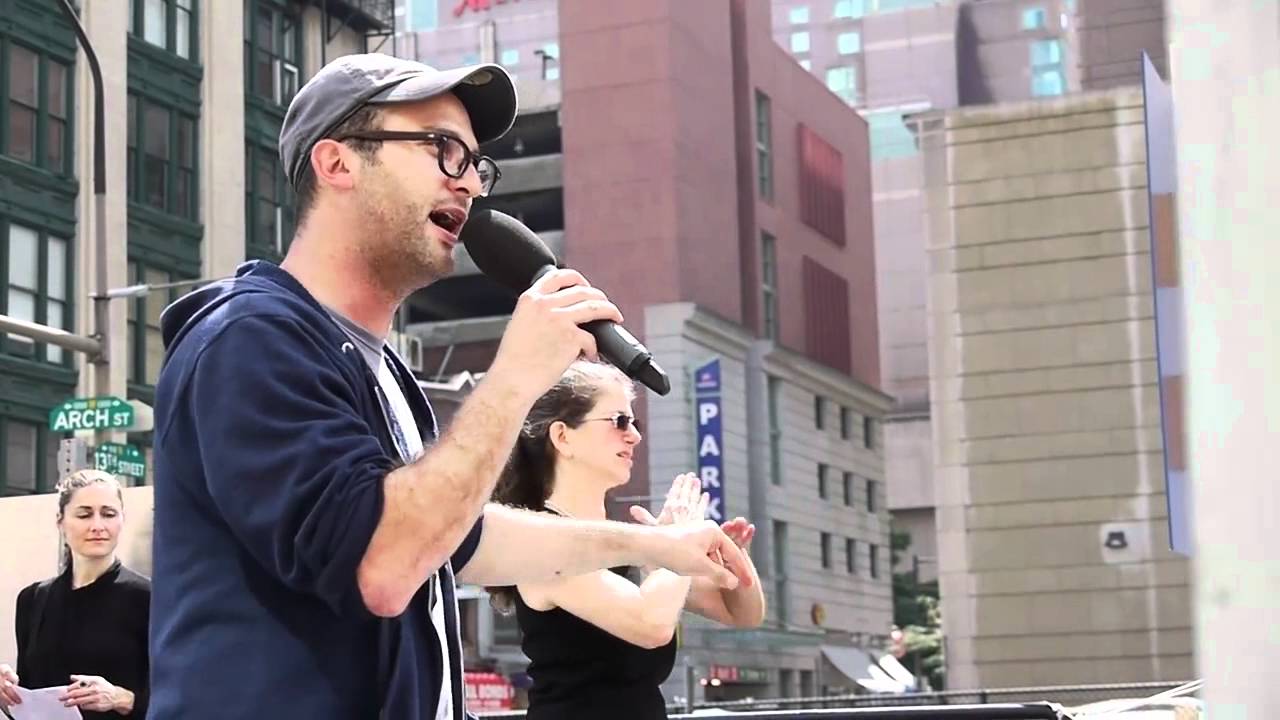 Shale Gas Outrage Josh Fox and march - YouTube