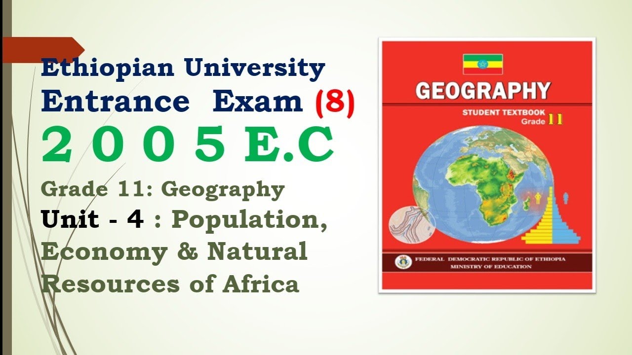 University Entrance Exam Question On Grade 11Geography Unit 4 part 8 ...