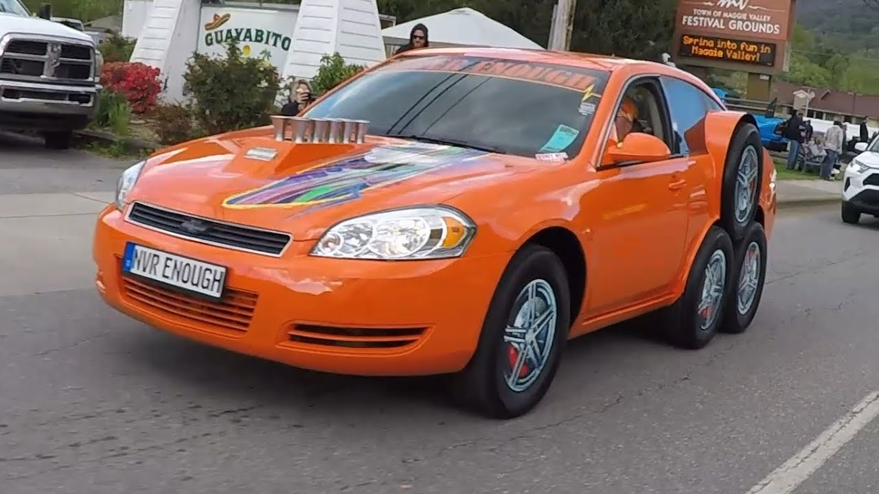 Crazy 8 Wheeled Chevy Impala | Mini Nats 2023 - YouTube