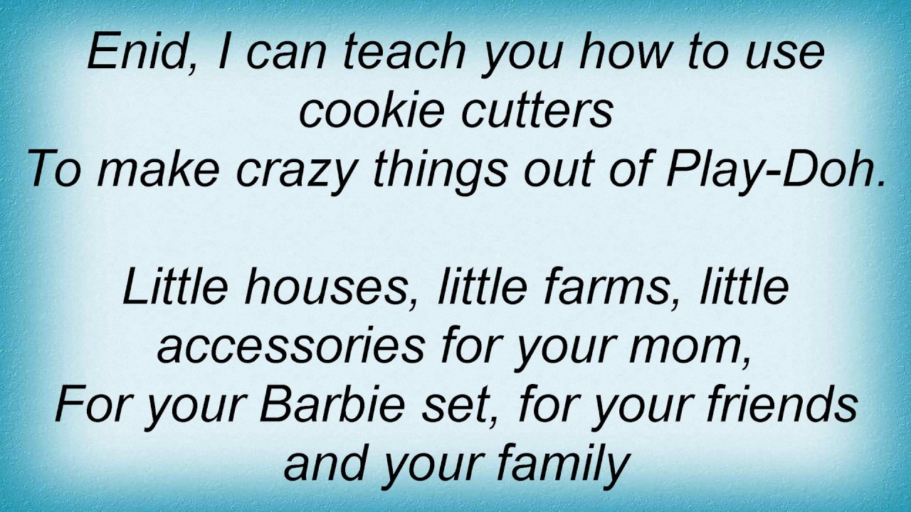 Barenaked Ladies - Enid Lyrics - YouTube