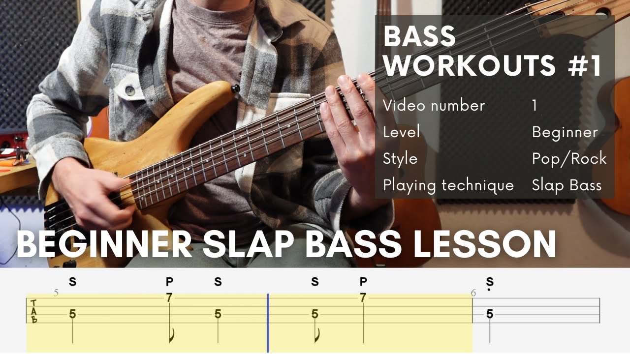 Practice SLAP BASS with me (beginner) - YouTube Music