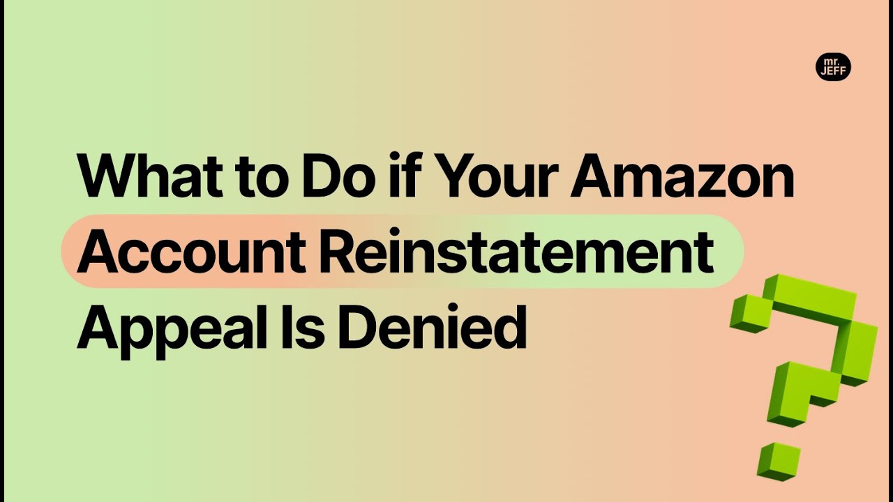 What to Do if Your Amazon Account Reinstatement Appeal Is Denied - YouTube