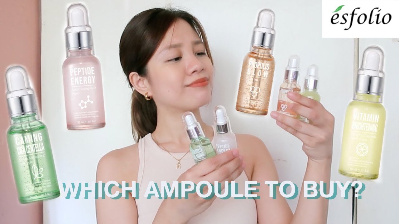 esfolio ampoule review | which korean skincare product should you try ...