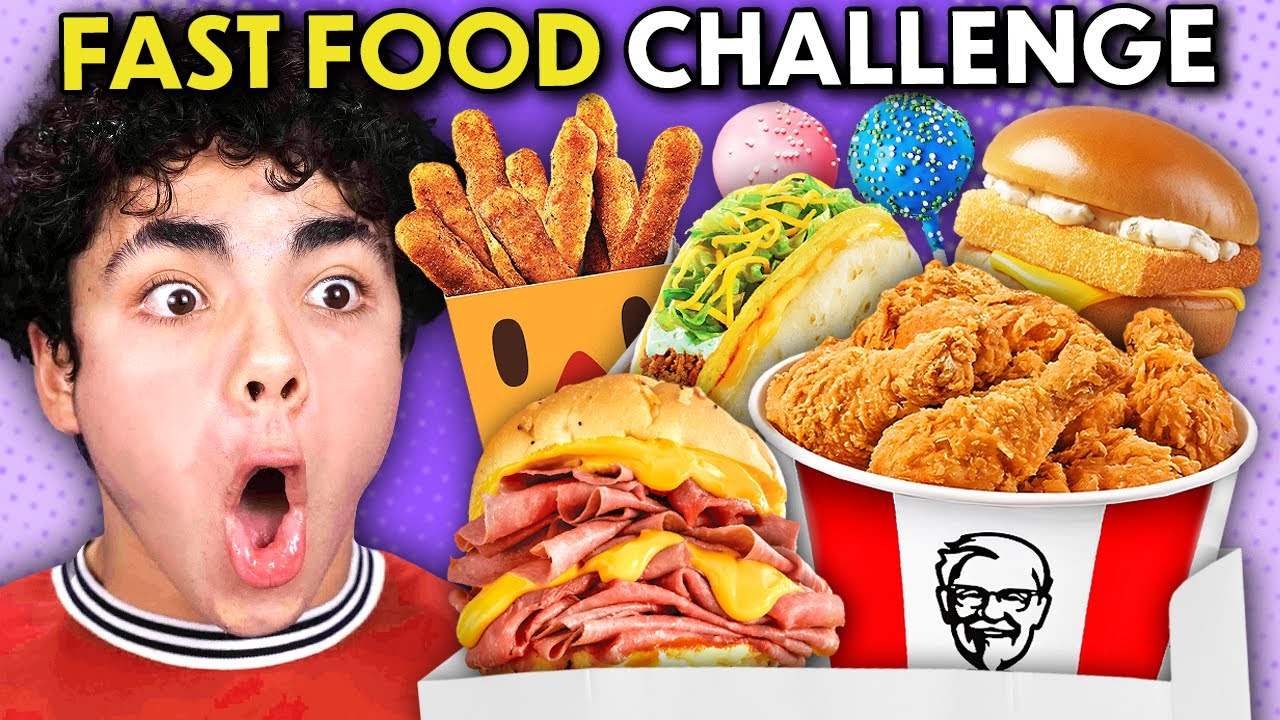 Teens Fast Food Mystery Box Challenge! - YouTube