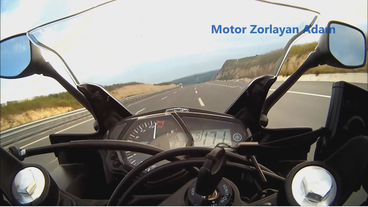 yamaha yzf r25 top speed 194 km - YouTube