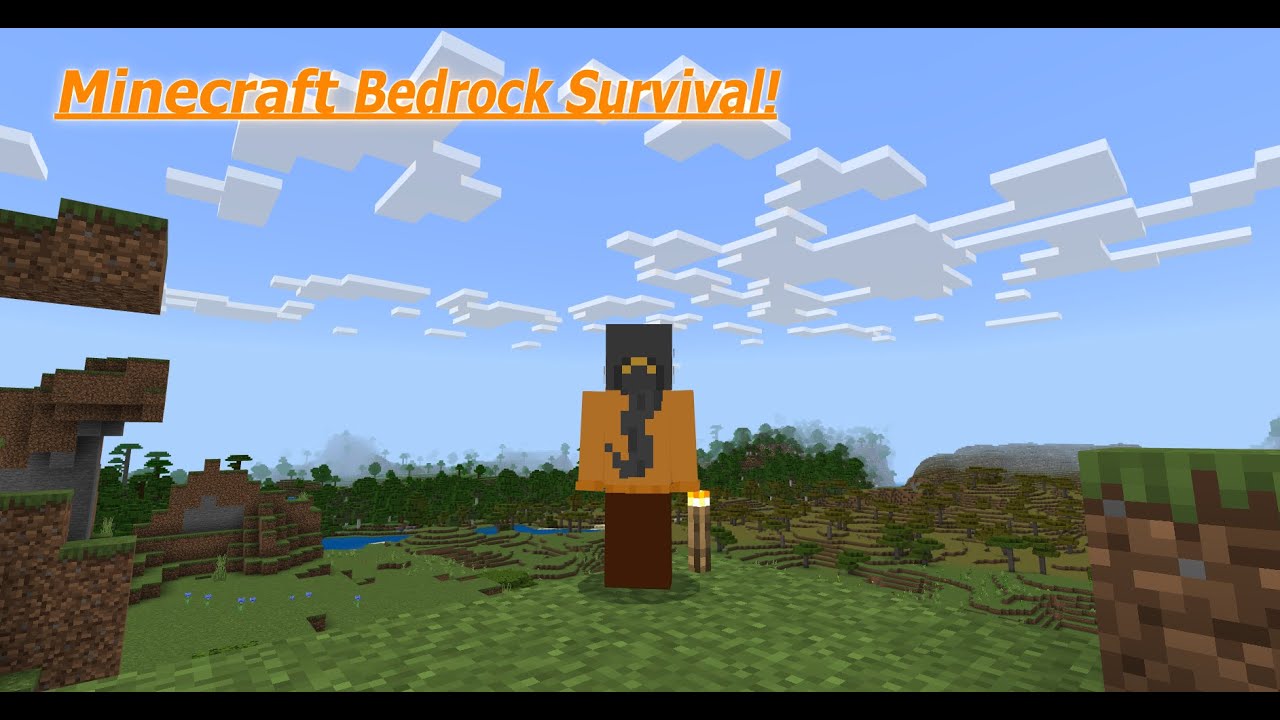 Minecraft Bedrock survival :episode 1: - YouTube