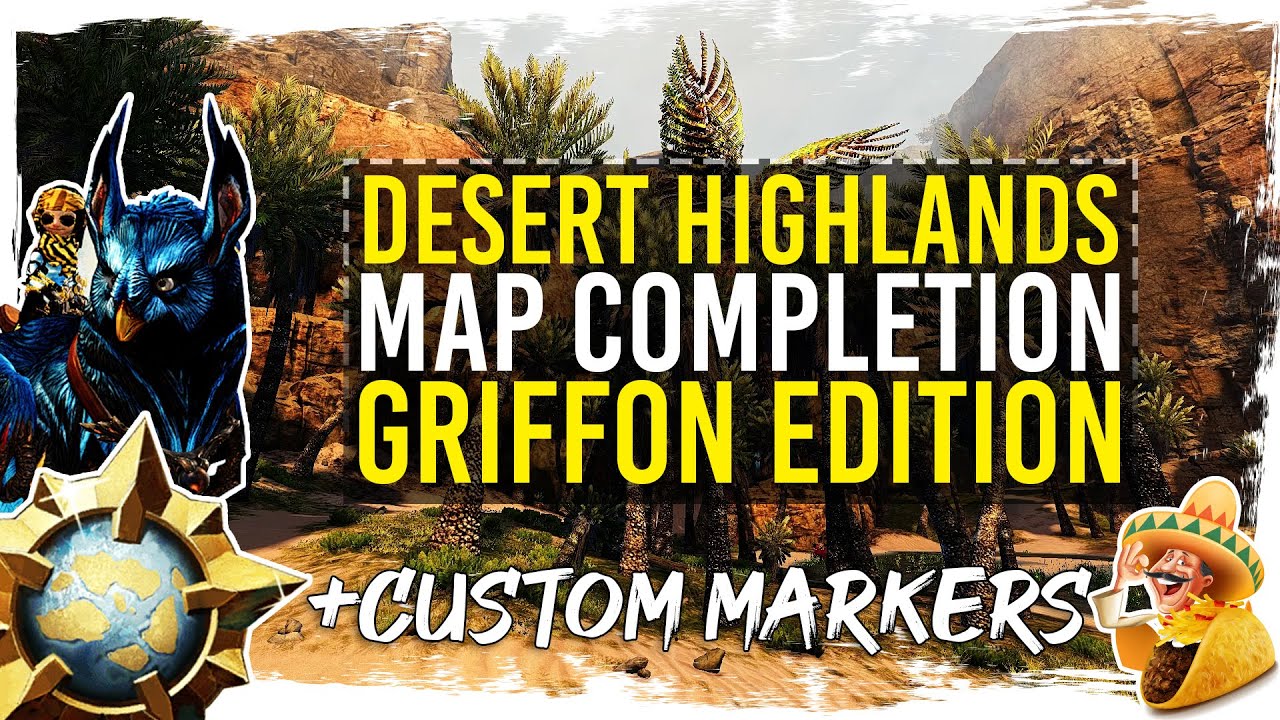 Guild Wars 2 - Desert Highlands Map Completion with Custom Markers ...