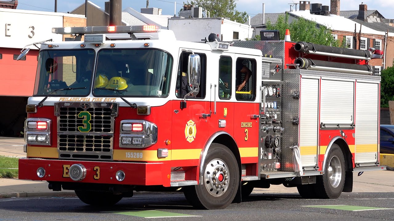 Philadelphia Fire Department Engine 3 Responding - YouTube