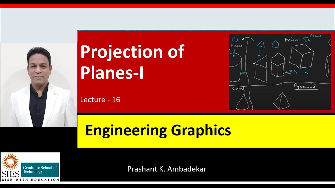 L-16 | Engineering Graphics | Projections of Plane- 1 | Engineering ...
