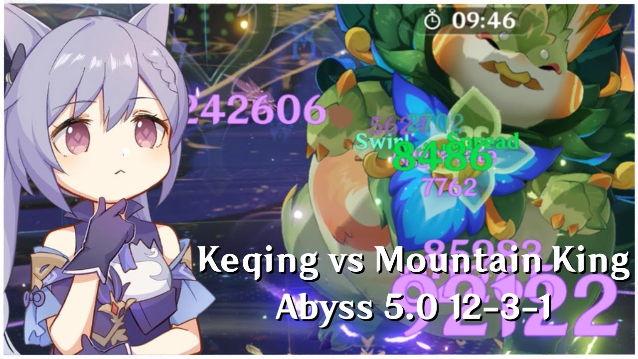 Abyss 5.0 12-3-1 Keqing vs Mountain King 18s | Genshin Impact - YouTube