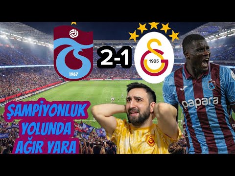 TRABZONSPOR 2-1 GALATASARAY MAÇI TEPKİ VİDEOSU GALATASARAYLI DELİRDİ ŞAMPİYONLUK YOLUNDA AĞIR YARA!!