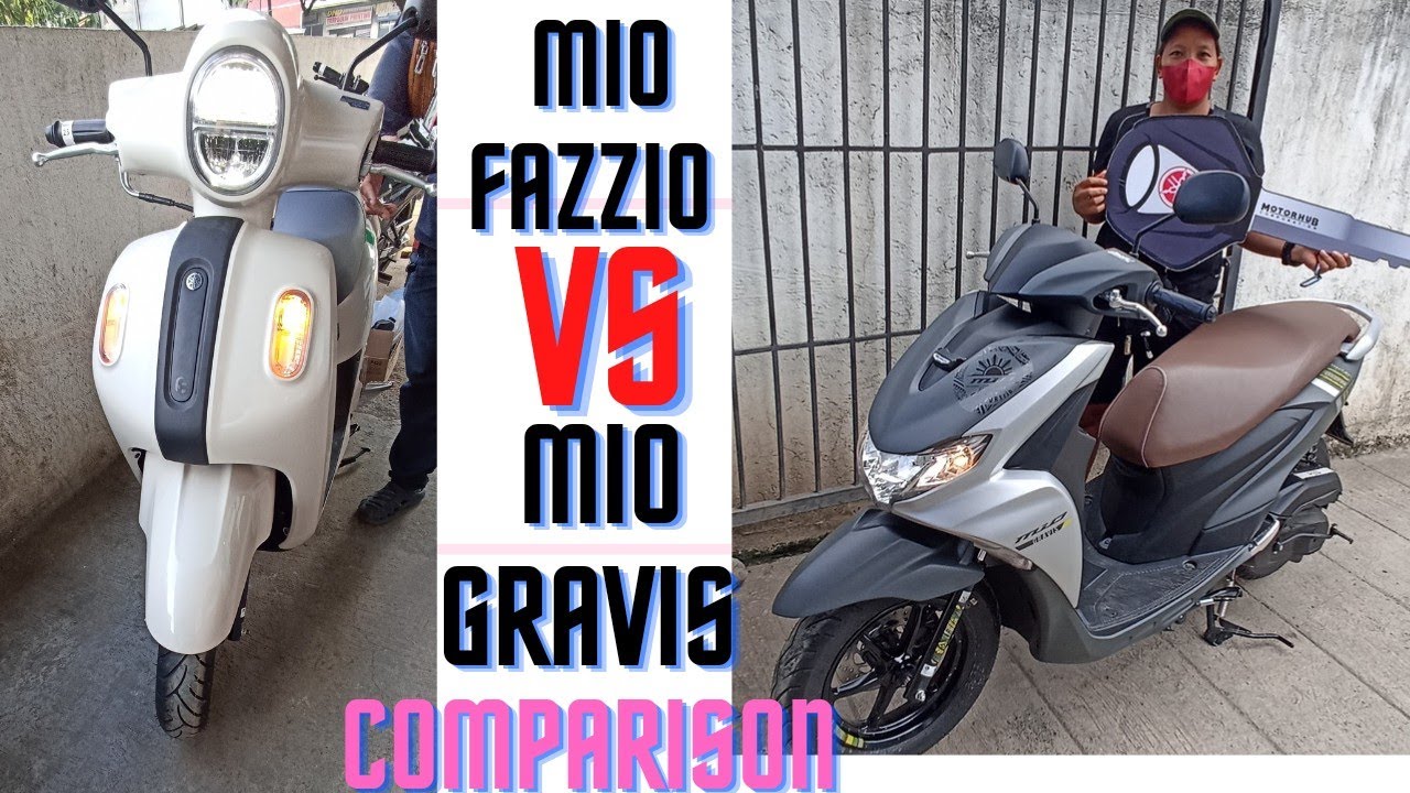YAMAHA MIO FAZZIO VS MiO Gravis findurtrip limited edition comparison ...