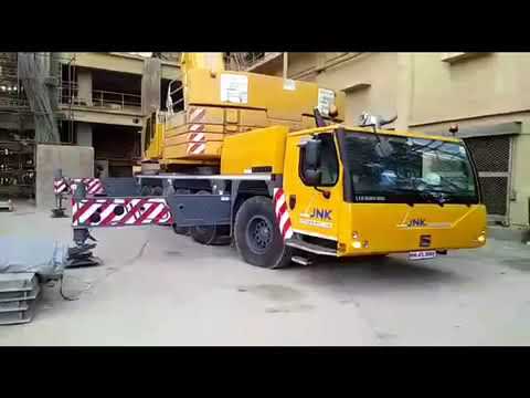 Ltm 1250 driving with full counterweight - YouTube