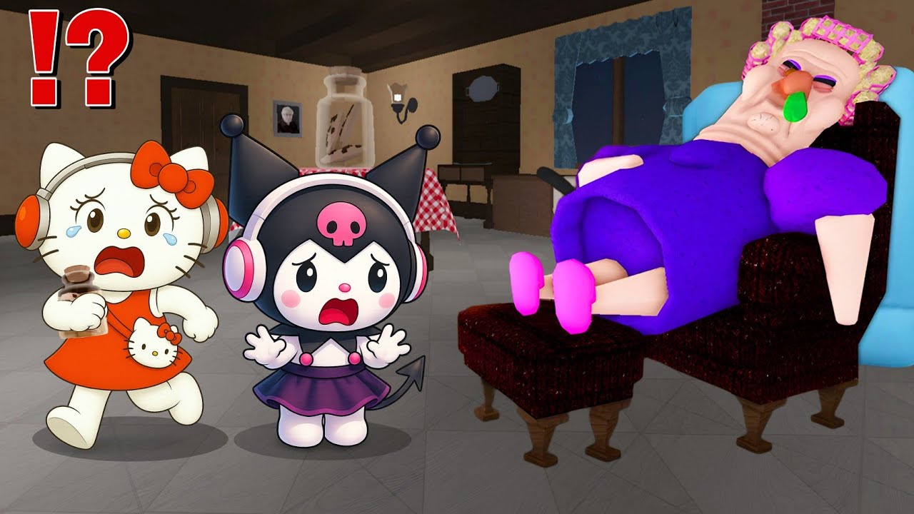 Kuromi & Hello Kitty Escapes From GRUMPY GRAN (Scary Obby) in ROBLOX! - YouTube