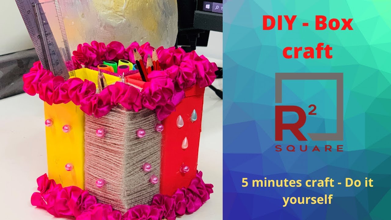 DIY Box craft | 5 minutes craft do it yourself - YouTube