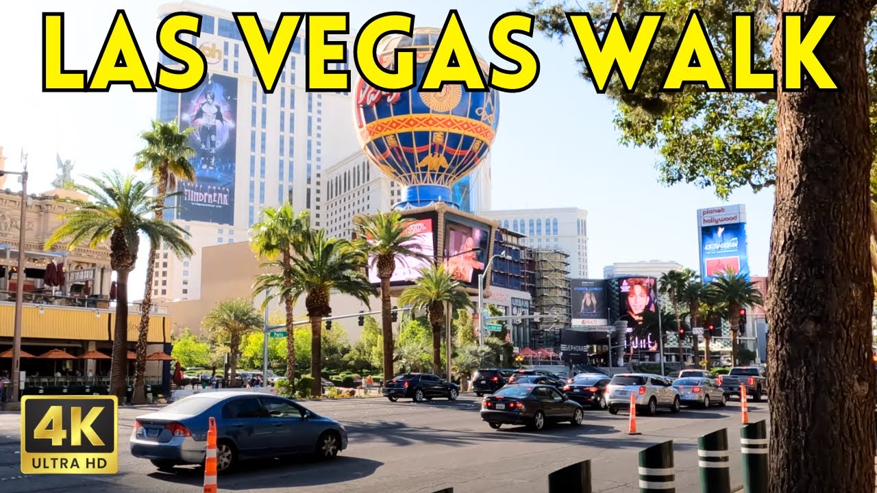 Las Vegas Strip Walk: 🎰Glitz and Glamor |Tour Of The City|4K - YouTube