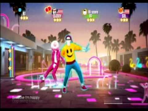 Just Dance 2015 (  Happy Pharell Willams ) Redo The Dance 4 Stars ( ON WII )