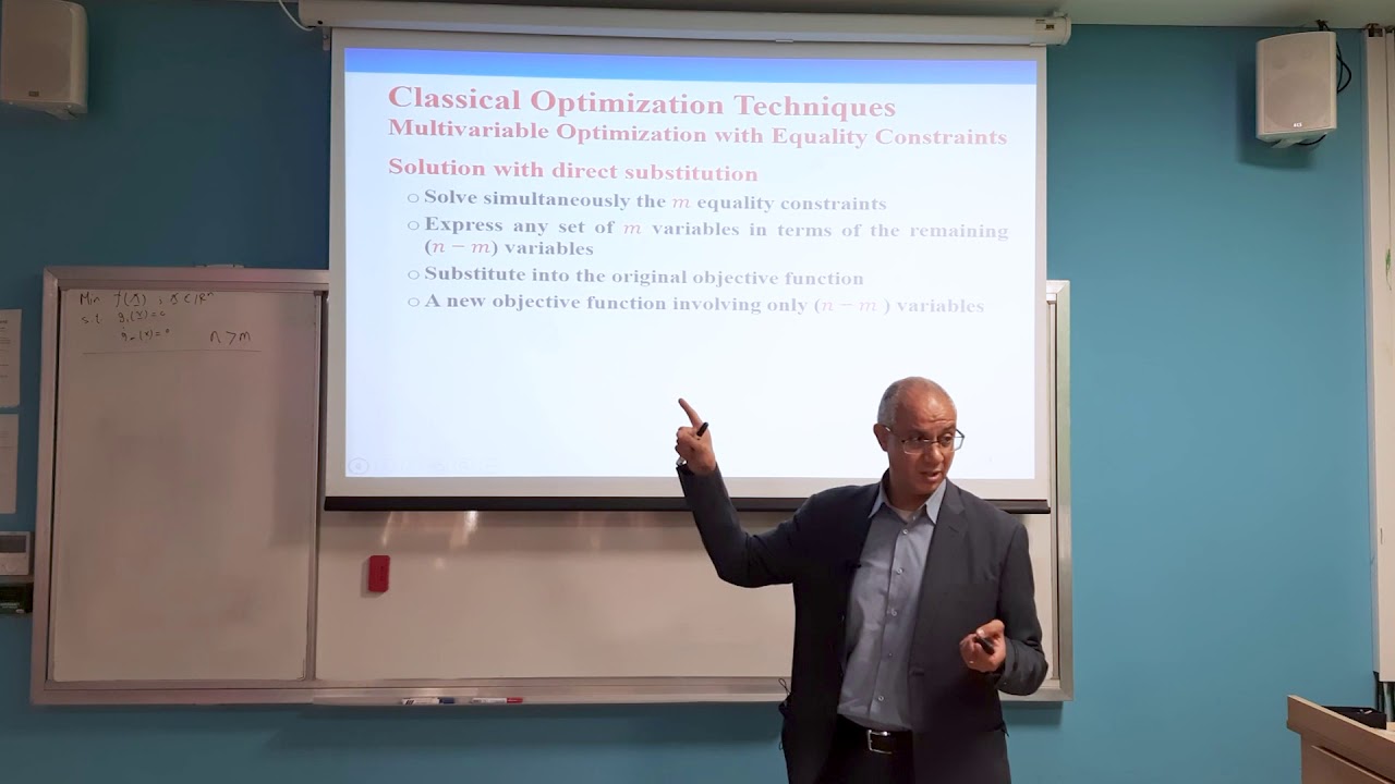 Multivariable Optimization with equality constraints (I): Optimization #2.1 | ZC OCW - YouTube