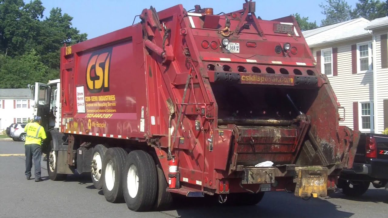 CSI Disposal Truck C-86 (Mack MR With Heil Packer) - YouTube