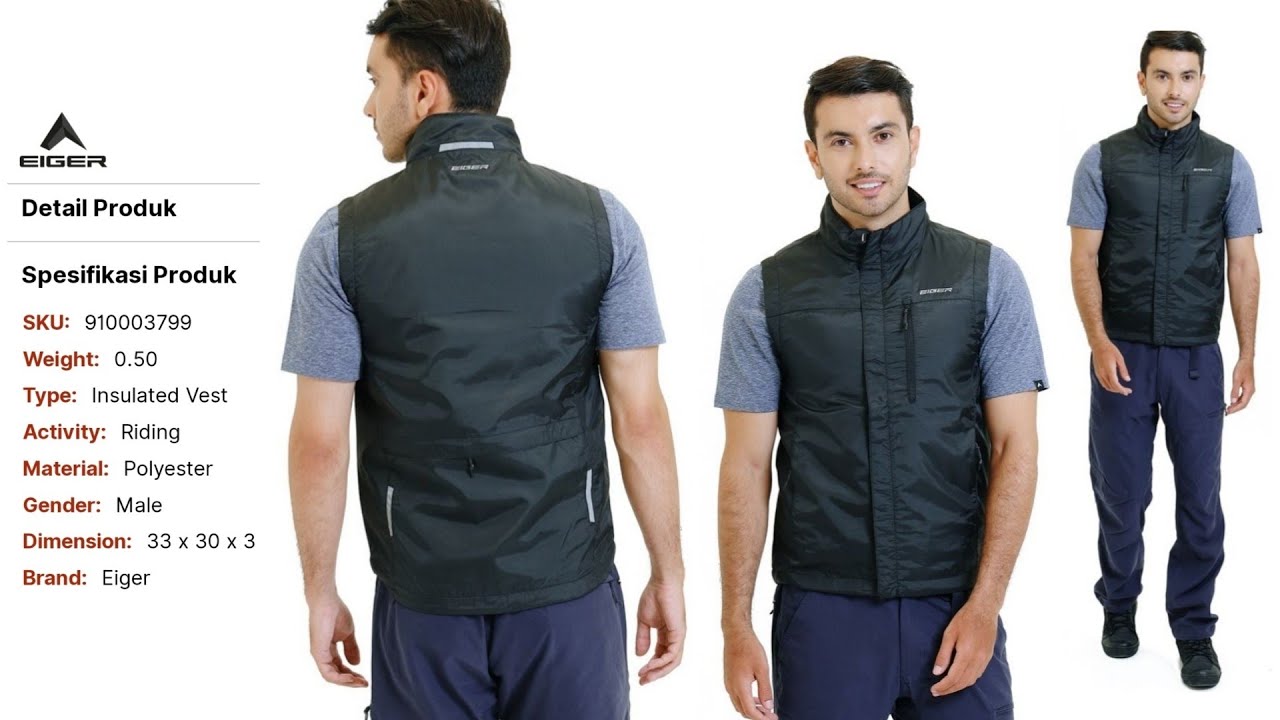 ROMPI EIGER VISION 1.1 VEST || 910003799 || EIGER VEST RIDING - YouTube