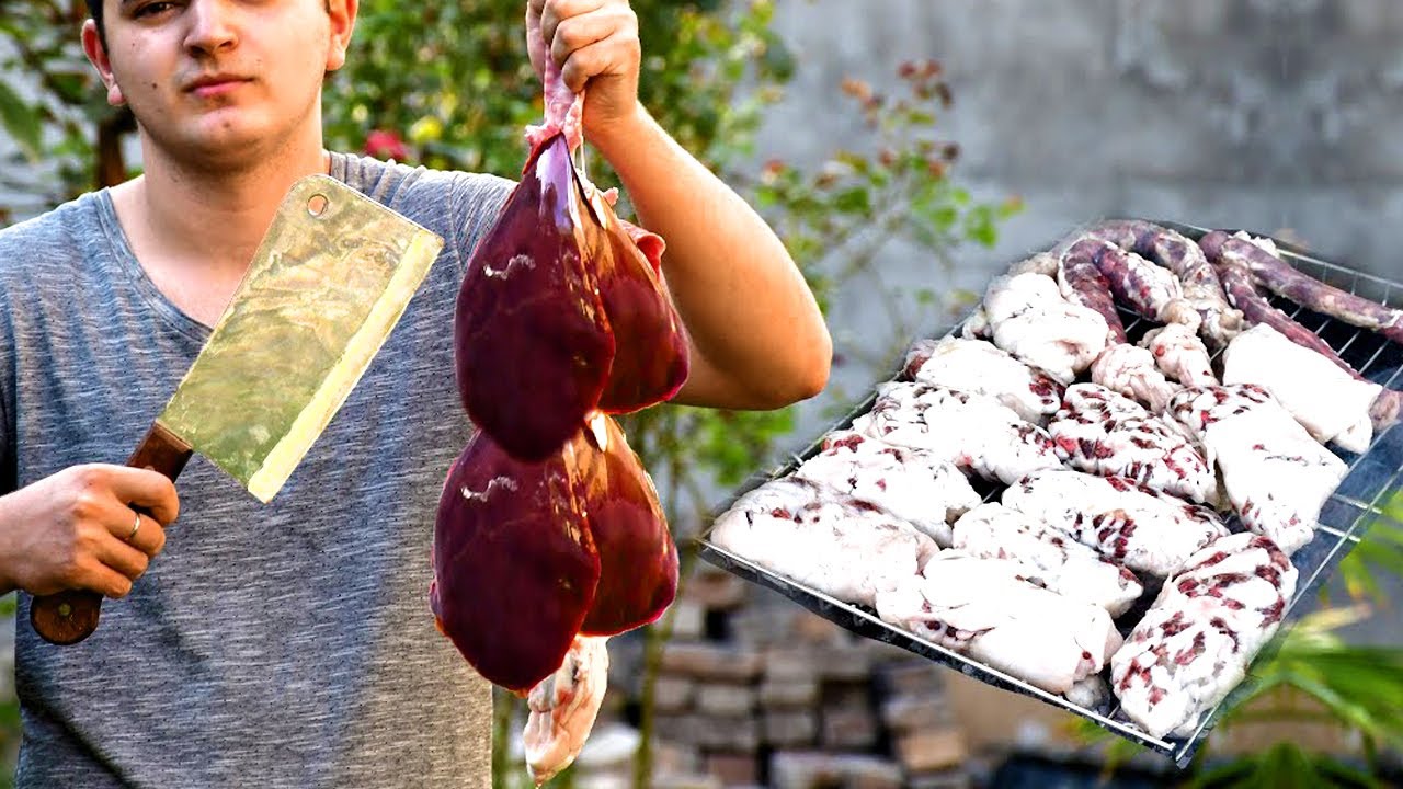 Khan Kebab! With Lamb Liver and Intestines - YouTube