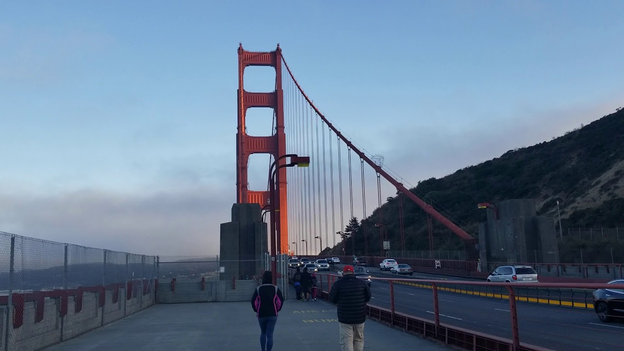 Walking on the Golden Gate Bridge [Part 1/5] - YouTube