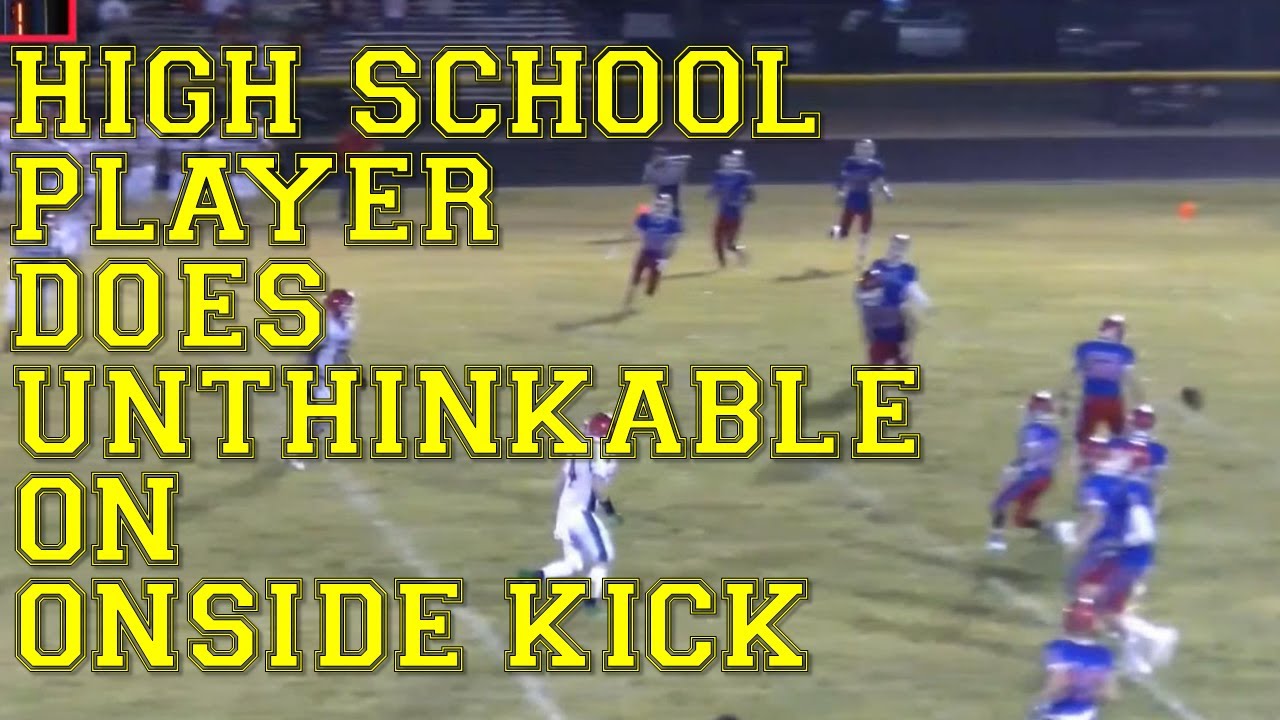 High School Player Does Unthinkable on Onside Kick | Here's The Play ...