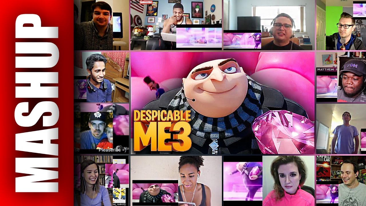 DESPICABLE ME 3 Official Trailer Reactions Mashup - YouTube