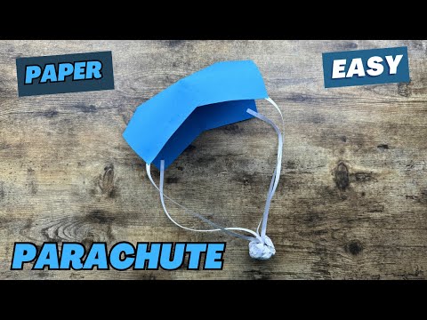 PARACHUTE ORIGAMI PAPER CRAFT TUTORIAL EASY ORIGAMI WORLD CRAFT | HOW TO MAKE PAPER PARACHUTE CRAFT