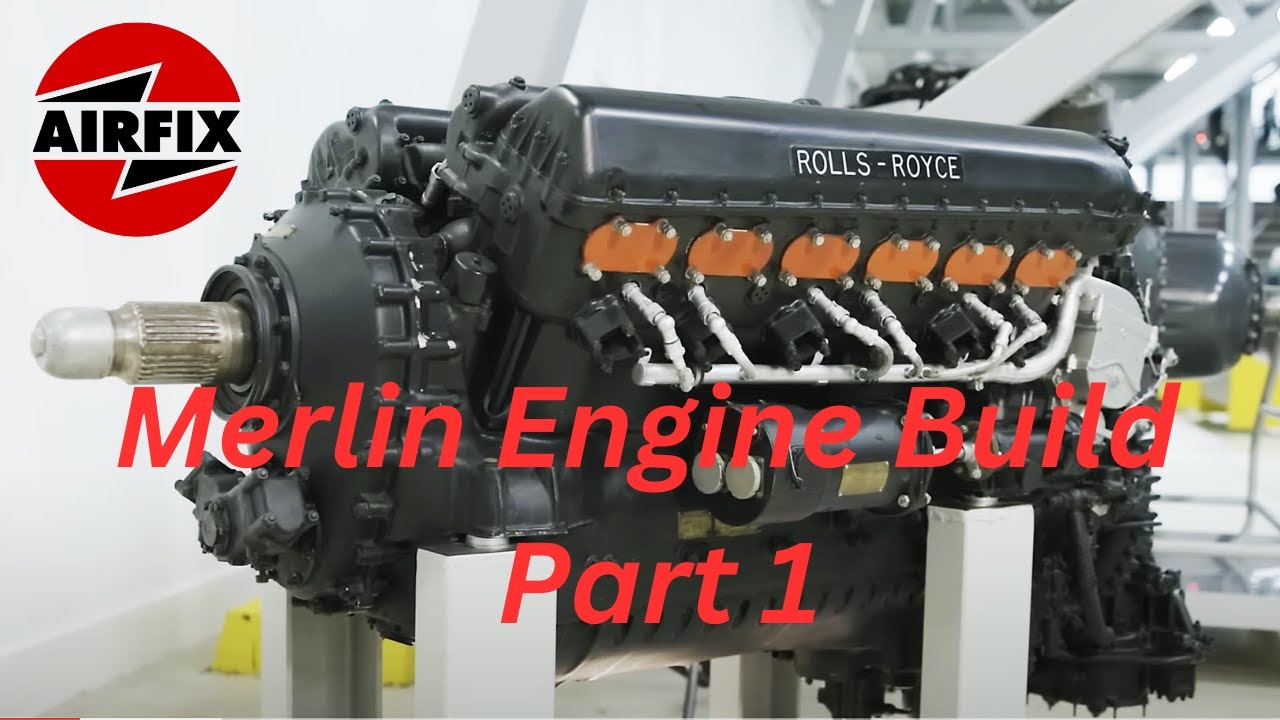 Merlin Engine Build part 1- AIRFIX 1/24th scale Spitfire MKIX MJ250 ...