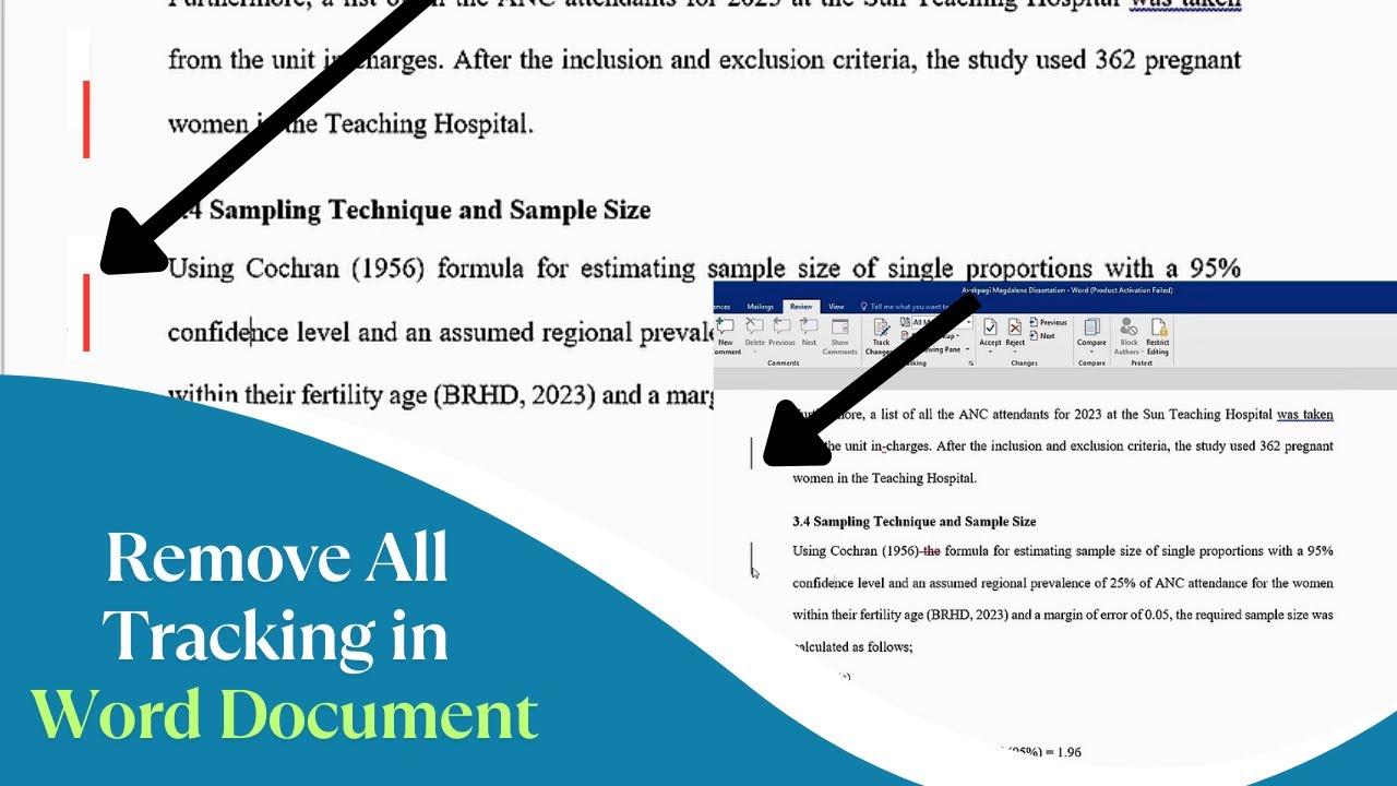 How to Remove Track Changes in a Word Document - YouTube