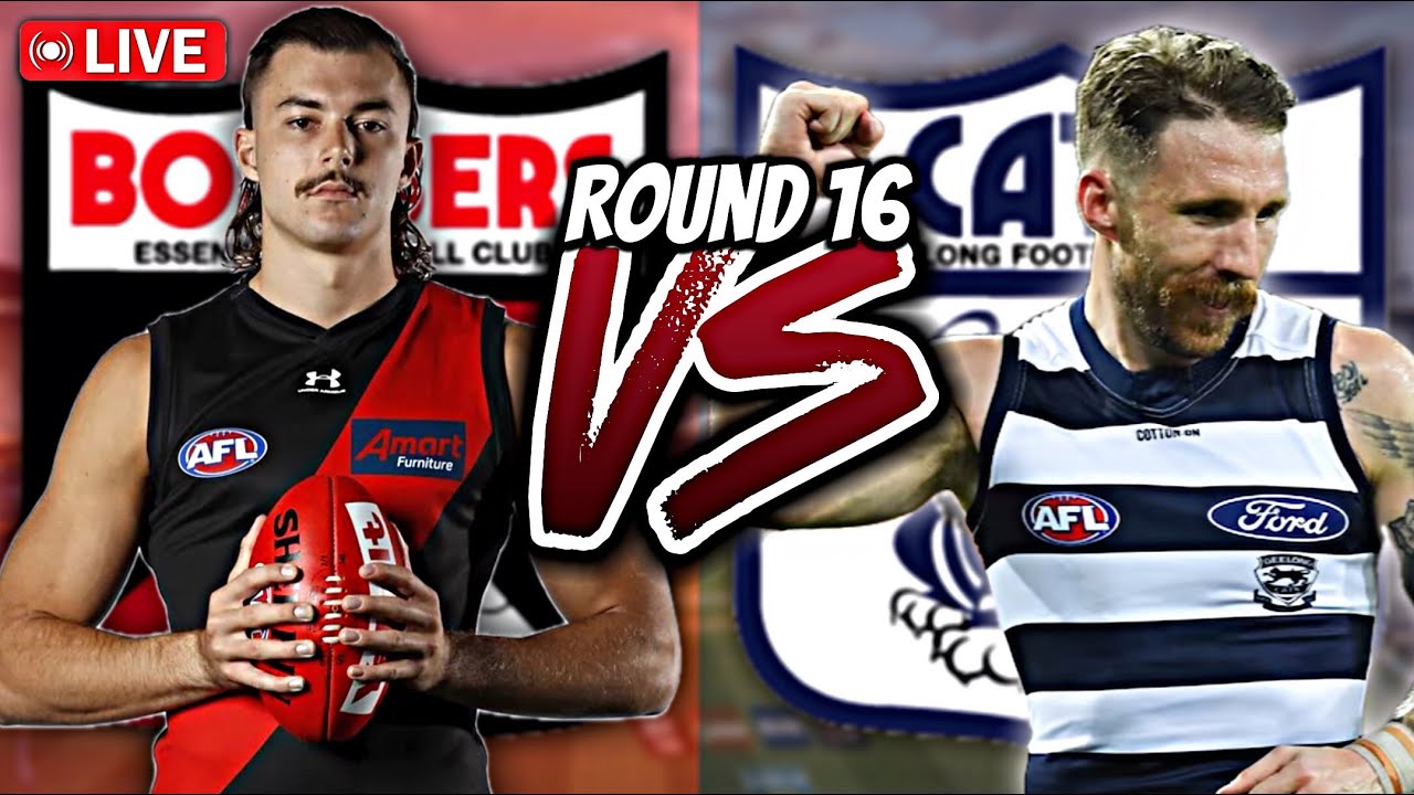 AFL | Geelong Cats vs Essendon Bombers (Round 16) - YouTube