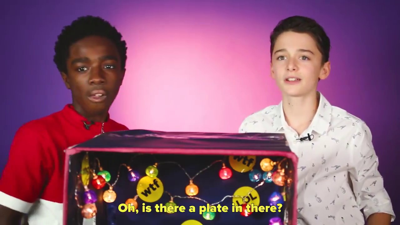 Caleb McLaughlin and Noah Schnapp Play What's In The Box - YouTube