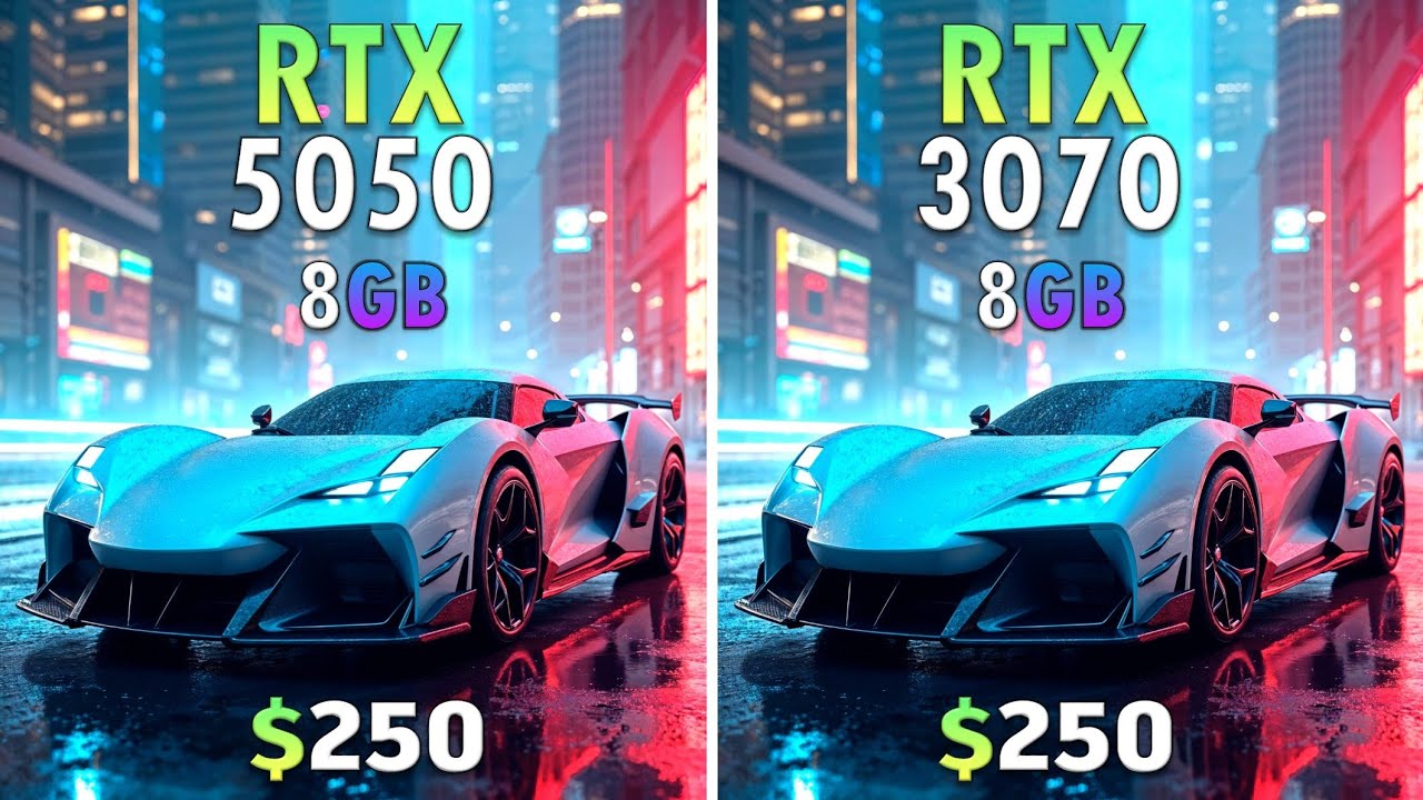 RTX 5050 vs RTX 3070 - Performance Comparison in 9 PC Games Test - YouTube