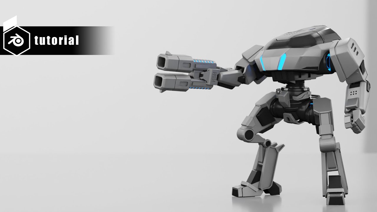 blender 3.0 robo cop concept modeling, rigging, animation - YouTube