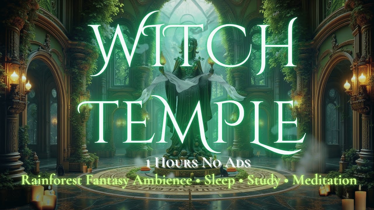 Mystical Witch Temple Ambience | Rainforest Sounds, Kalimba & Magic ...