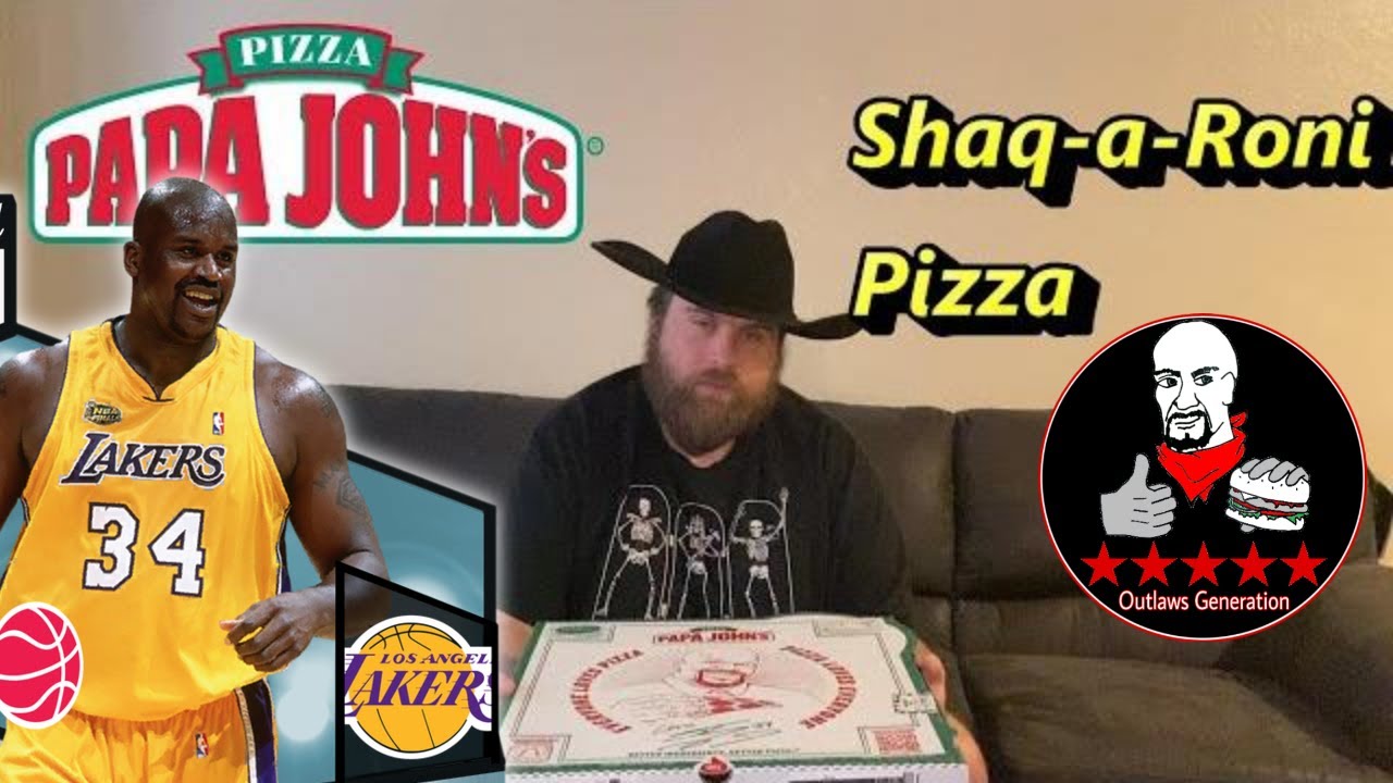 Shaq-a-Roni Pizza - Papa John's Pizza NEW REVIEW - YouTube