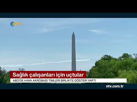 ABD'de hava kuvvetleri sağlık çalışanları için uçtu