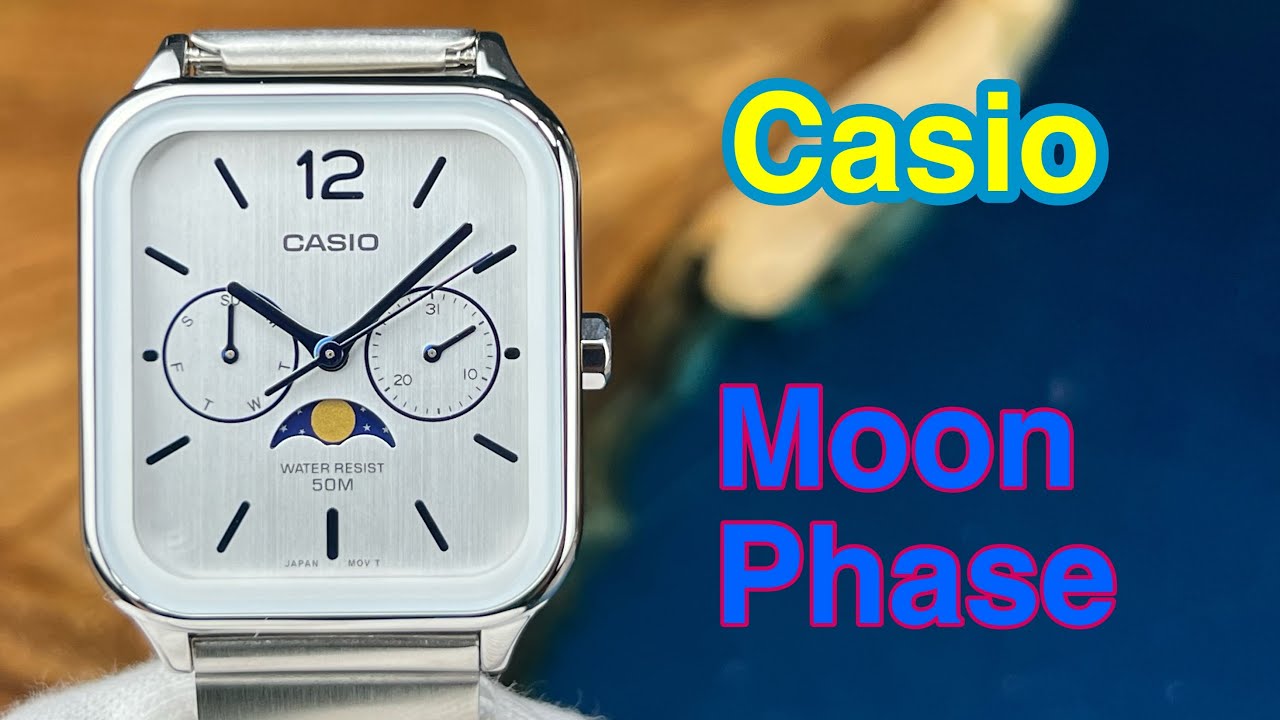 Bóc hộp Casio Moon Phase MTP-M305D-7AVDF | Quang Lâm - YouTube