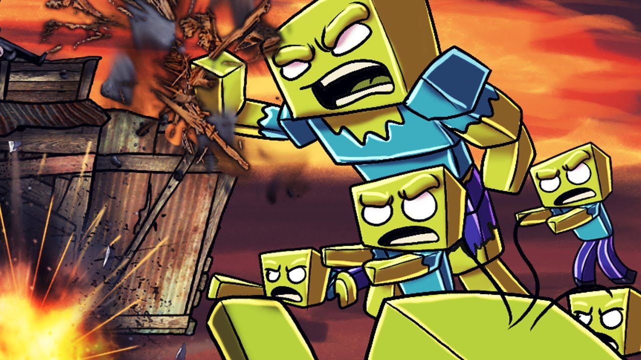 Minecraft | ZOMBIES VS BASE - Base Defense! (Zombie Apocalypse ...