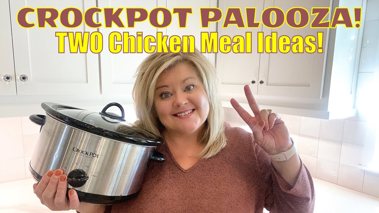 CROCKPOT CHICKEN MEAL IDEAS! Crockpot Palooza Collab!! DELICIOUS ...