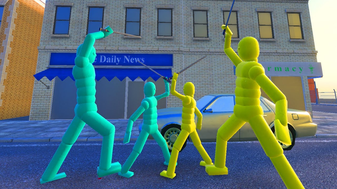 NPC WARS | Smart AI & Active RAGDOLL Physics ! ! - OVERGROTH - YouTube