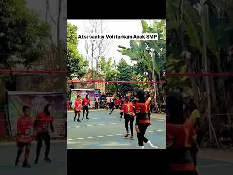 Lihat Aksinya Anak SMP Di Voli tarkam Bikin Melongo #shorts
