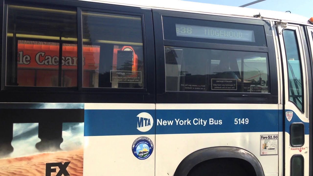 1999 NovaBus RTS-06 5149 on the B38 leaving Lafayette & Patchen Aves ...